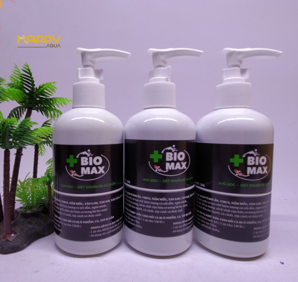 Bio Max - Khử độc tức thời - Diệt nấm khuẩn cho hồ cá cảnh - Happy Aqua